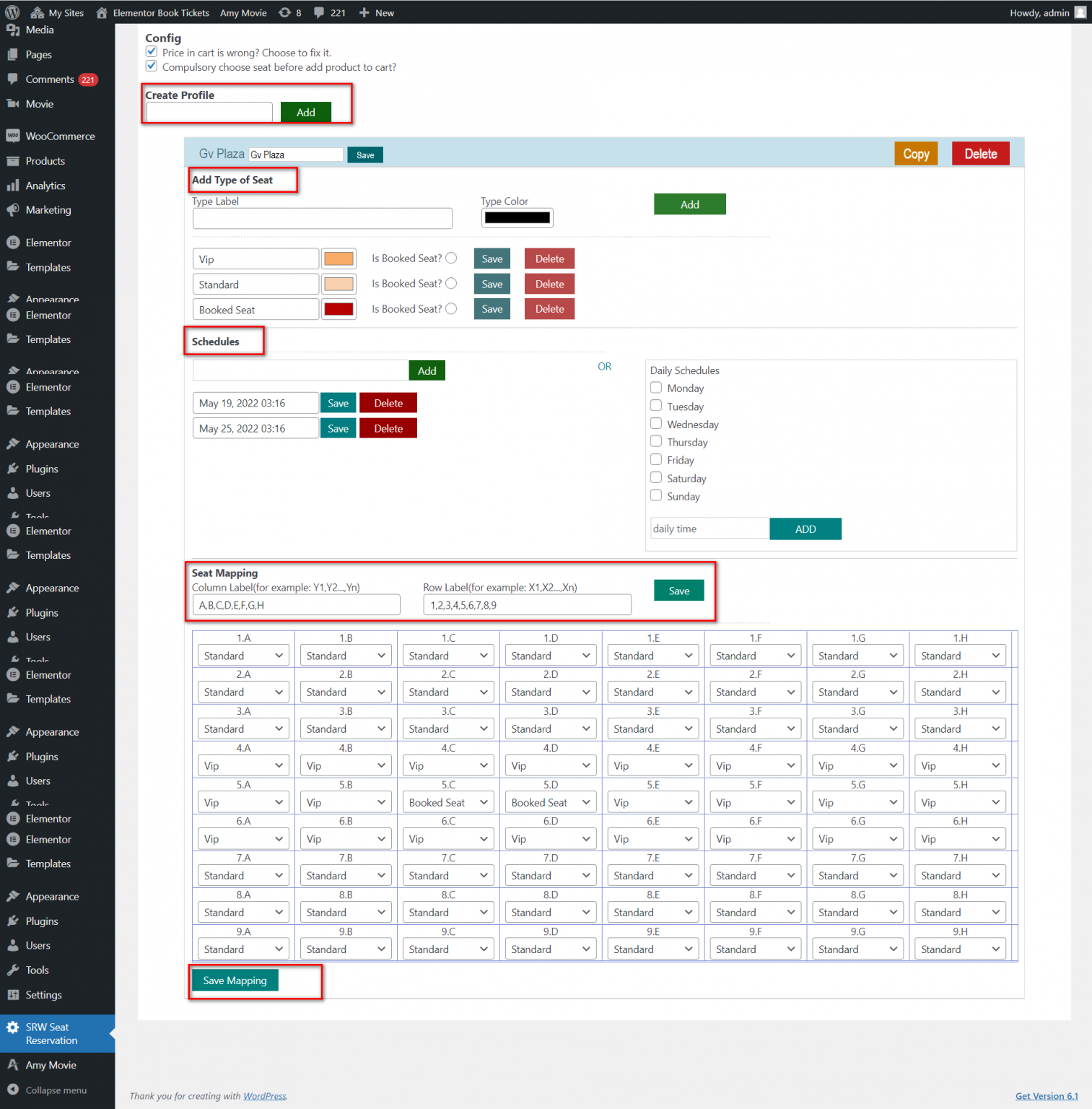 How to build up the Book Ticket system - Amytheme
